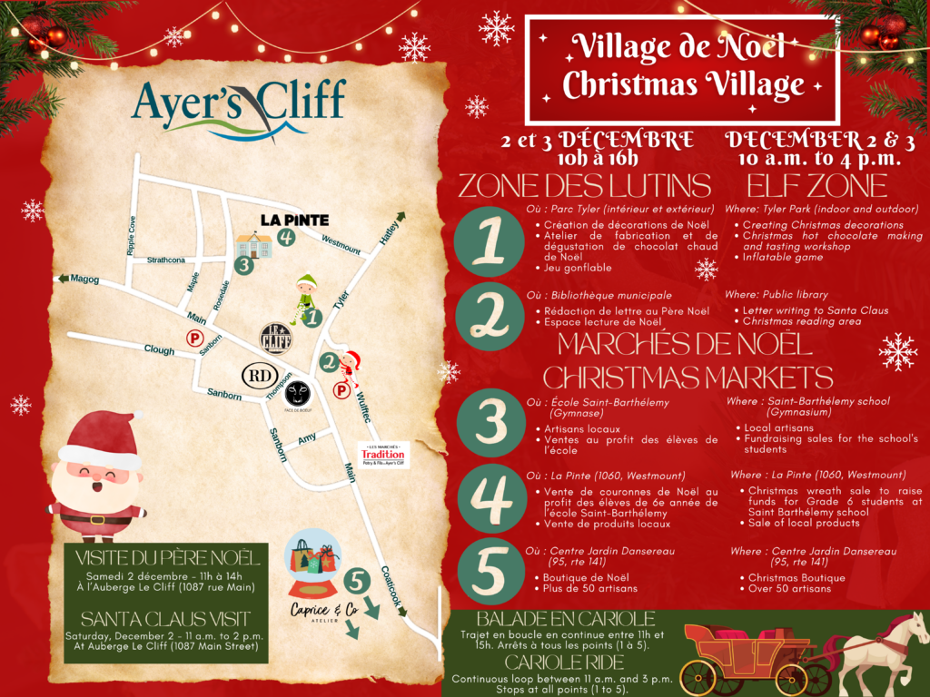 Christmas Village program | Ayer’s Cliff